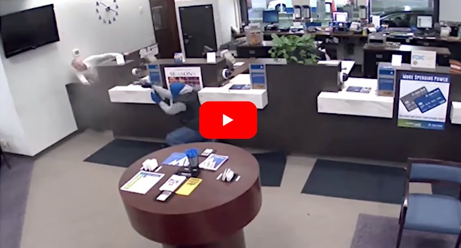 Armed Robber Loses Intense, Close Range Gunfight with Bank Guard ...